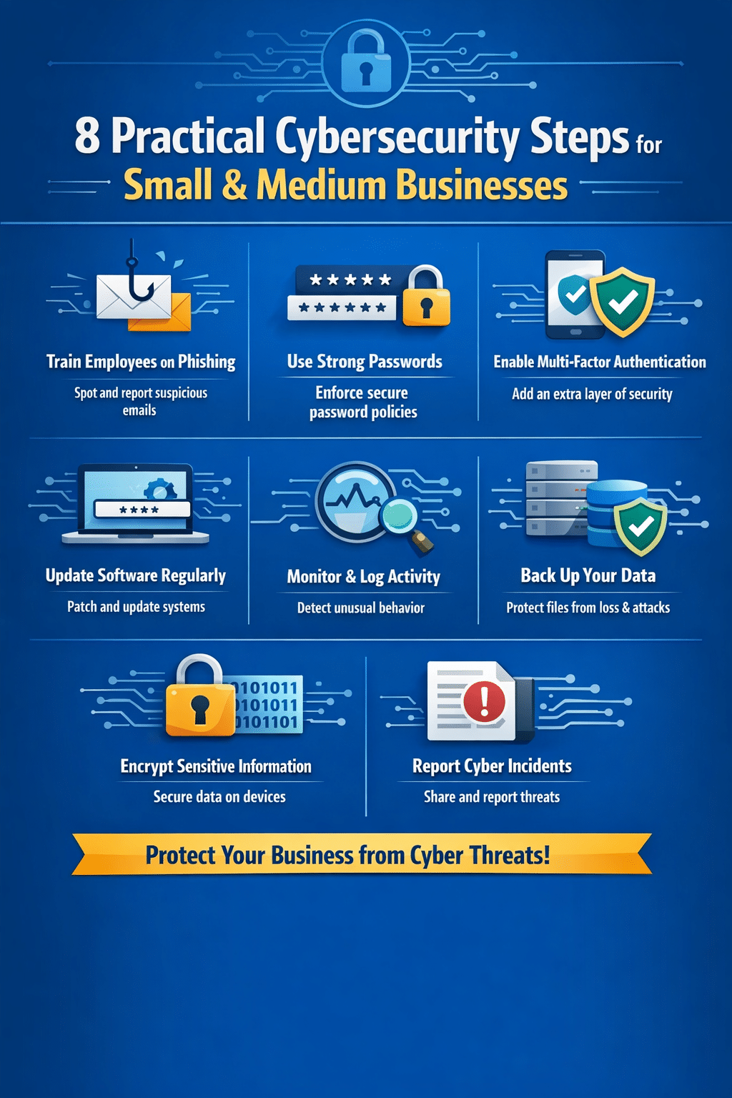 DISC InfoSec blog8 Practical Cybersecurity Steps Every Small Business ...